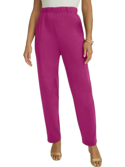 JESSICA LONDON Straight Leg Pant - Raspberry