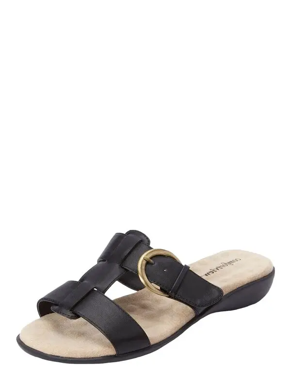 COMFORTVIEW Dawn Slip On Sandal - Black