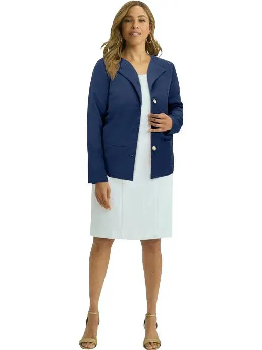 JESSICA LONDON Bi-stretch Lady Jacket - Navy