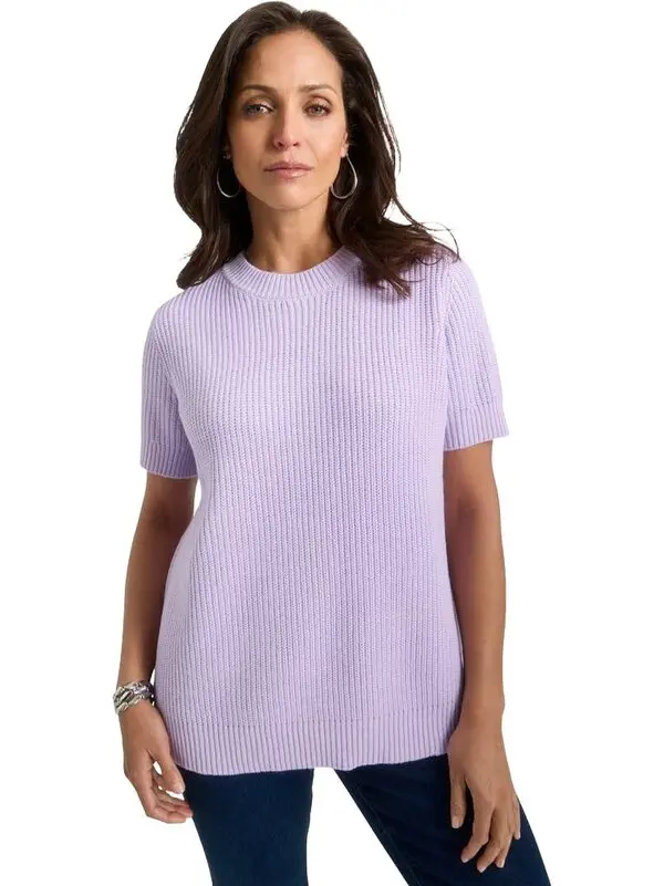 JESSICA LONDON Shaker Tee - Pale Lilac