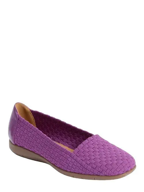 COMFORTVIEW Bethany Stretch Woven Slip-on Flat - Amethyst