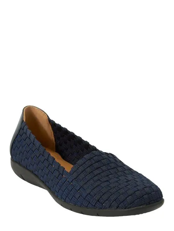 COMFORTVIEW The Bethany Slip-on Flat - Navy Metallic