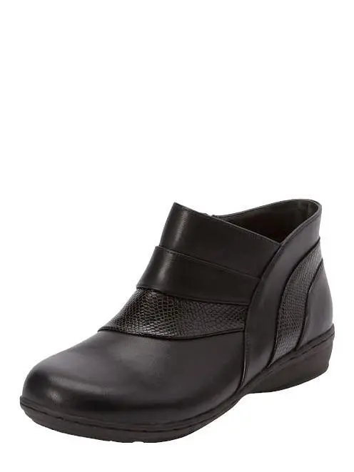 COMFORTVIEW Jolene Ankle Booties - Black