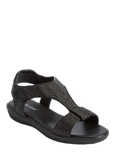 COMFORTVIEW Charlotte Orthotic Sandal - Black