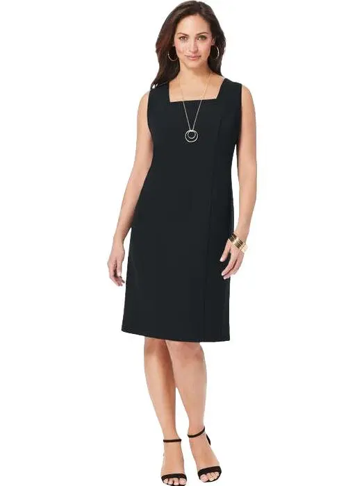 JESSICA LONDON Bi-stretch Sheath Dress - Black