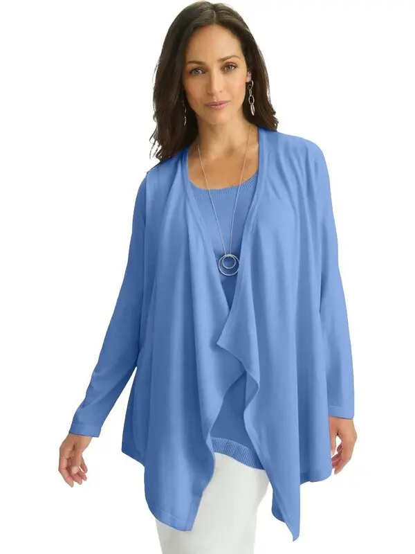 JESSICA LONDON Flyaway Cardigan - French Blue