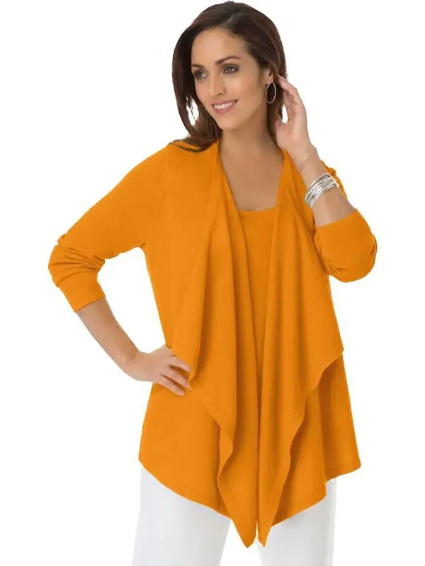 JESSICA LONDON Flyaway Cardigan - Rich Gold