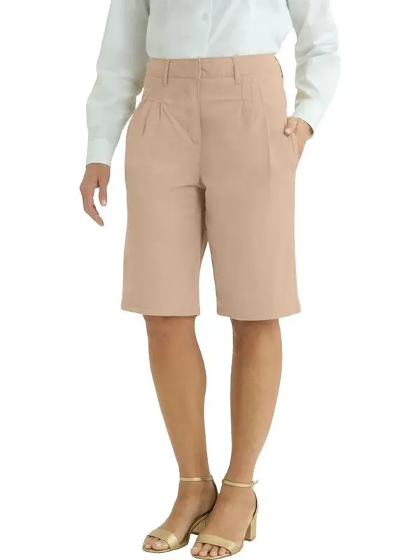 JESSICA LONDON Stretch Chino Short - New Khaki