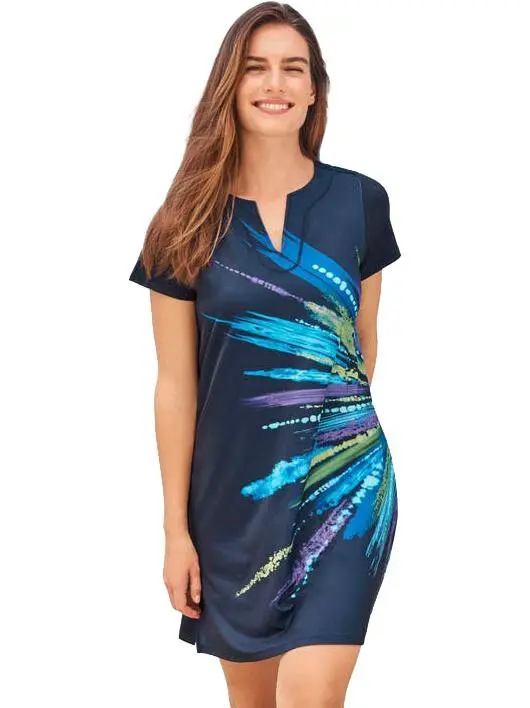 SWIM 365 Swim Tunic Short-sleeve - Purple Sunburst
