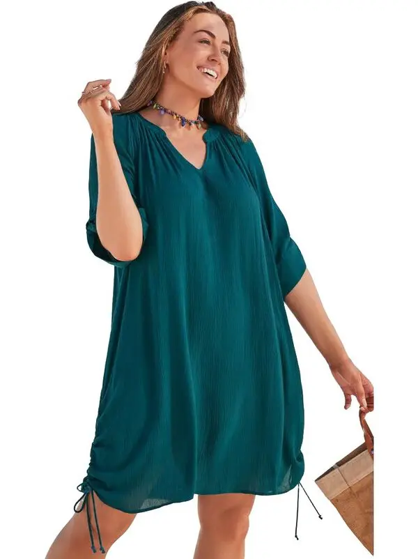 SWIMSUITS FOR ALL Cover Up Tunic - Mediterranean