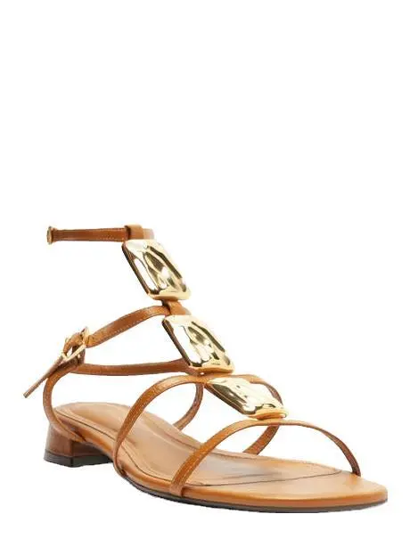 AREZZO Gretta Ankle Strap Sandal - Fresh Apricot