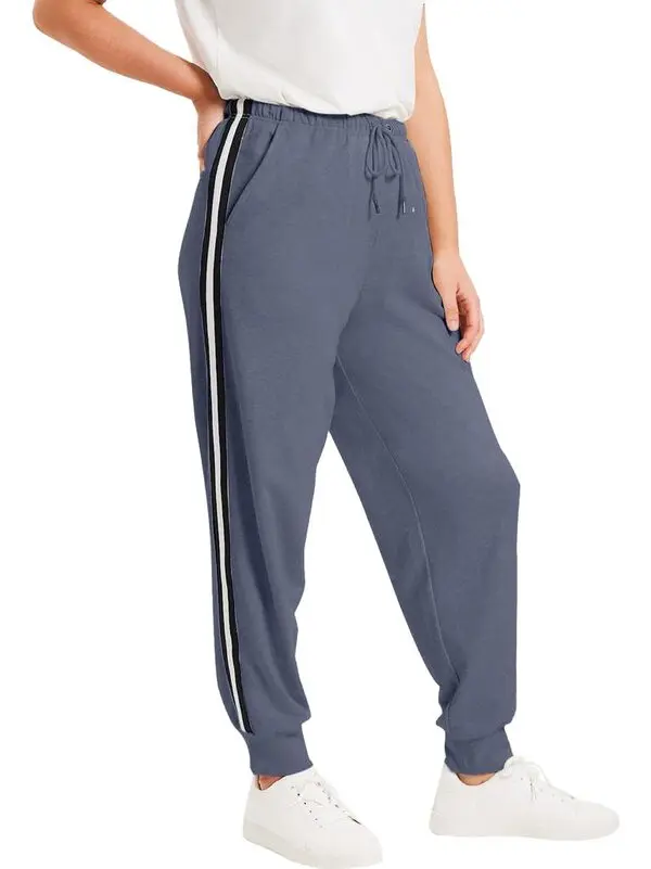 JUNE + VIE French Terry Jogger - New Blue Haze