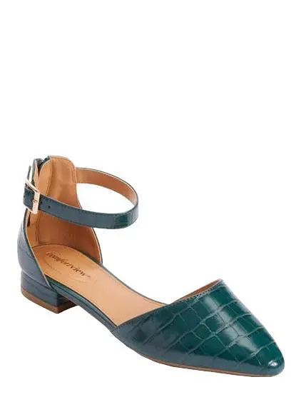 COMFORTVIEW Loucia Pump - Emerald Croco