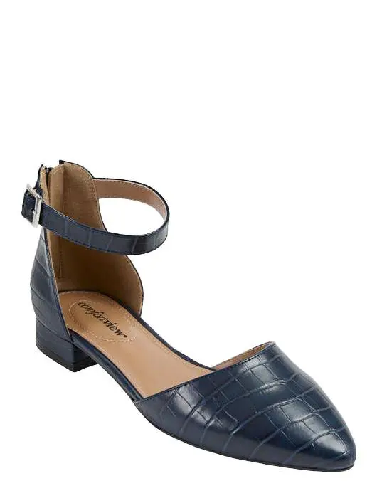 COMFORTVIEW The Loucia Pump With Adjustable Buckle And Hidden Elastic - Navy