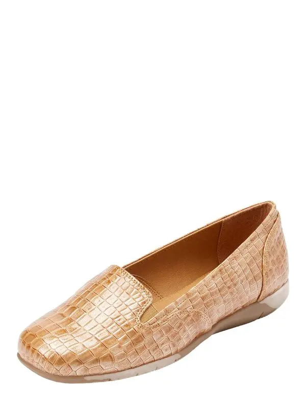 COMFORTVIEW Leisa Slip On Flat - Camel