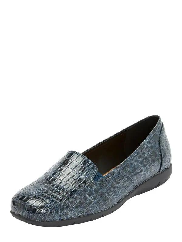 COMFORTVIEW Leisa Slip-on Flat - Navy