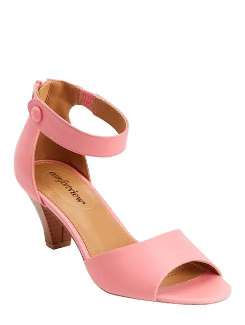 COMFORTVIEW The Fallon Sandal - Salmon Rose