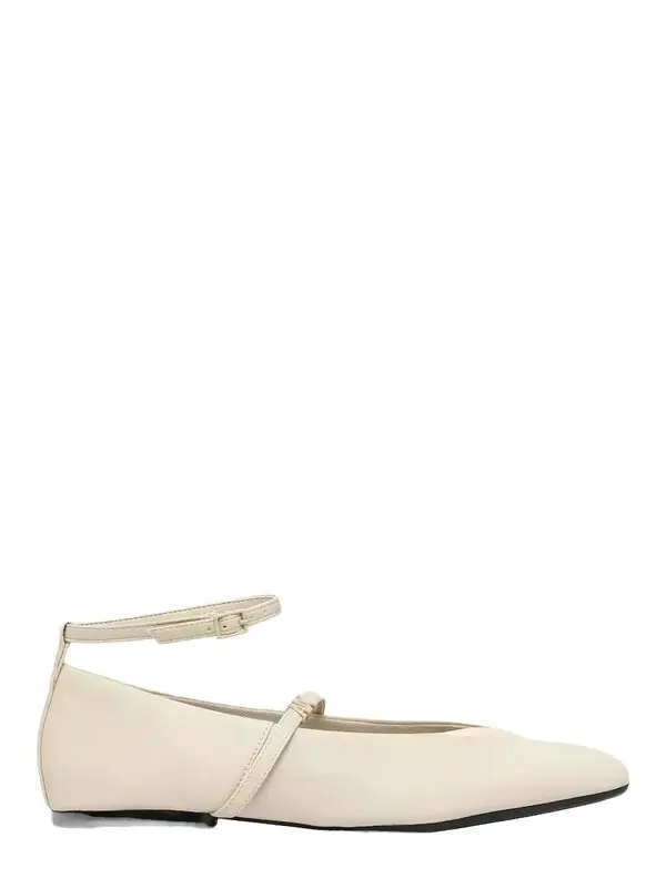 Armani Exchange Ankle-strap Pointed-toe Flats - Neutrals