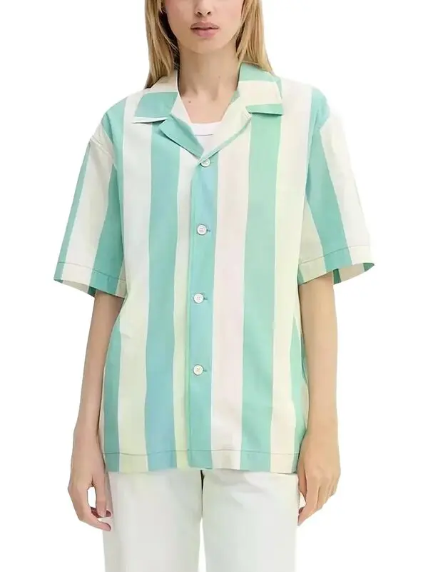 Sunnei Striped Short-sleeve Shirt - Green