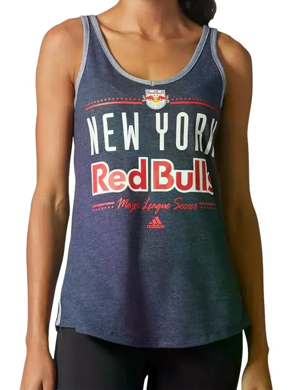 Adidas X New York Red Bulls V-neck Tank Top - Blue