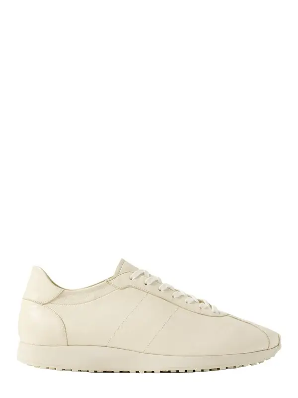 THE ROW Mica Leather Sneakers - Neutrals