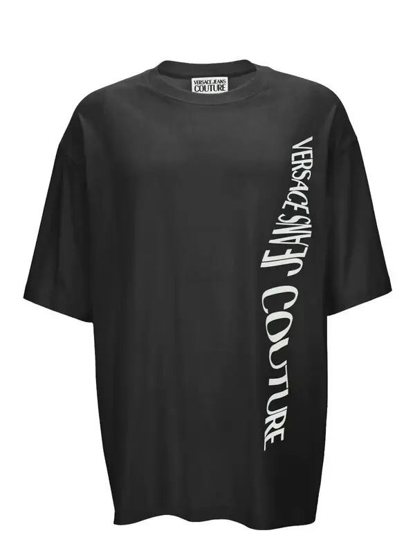 Versace Logo-plaque Short-sleeves T-shirt - Black