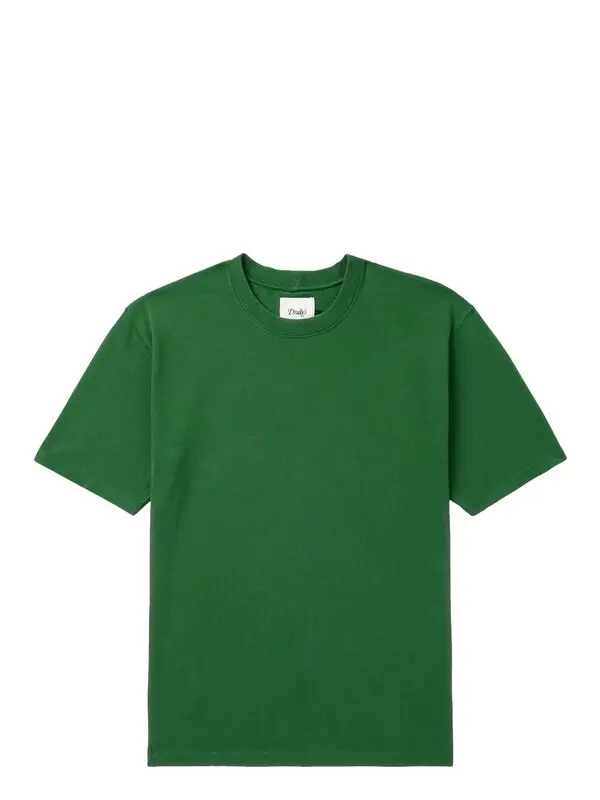 DRAKE'S Hiking Slim-fit Cotton-jersey T-shirt - Green