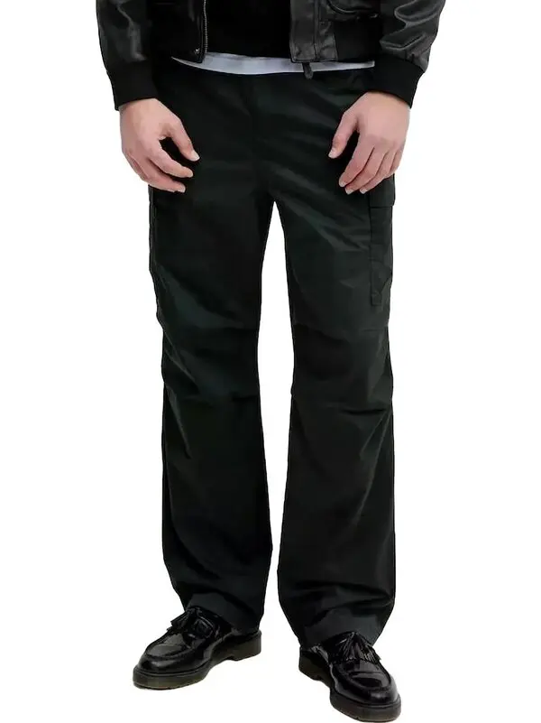 Armani Exchange Cargo Pocket Trousers - Black