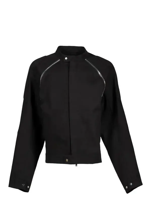 HELIOT EMIL Equinox Zip-detail Bomber Jacket - Black