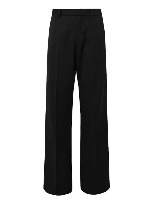 Acne Studios Flared Woven Trousers - Black