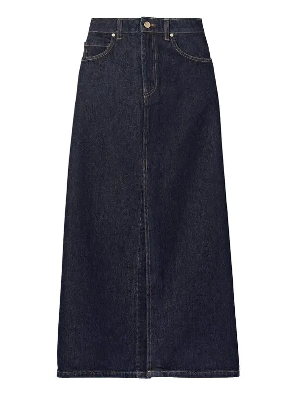 Ulla Johnson The Anais Denim Maxi Skirt - Blue