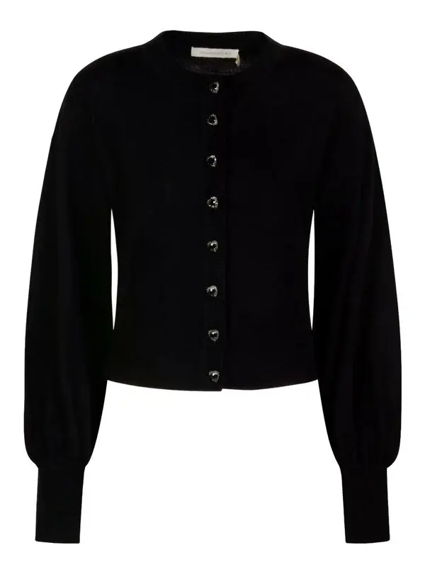 Zimmermann Hypnotic Jewel Buttoned Cardigan - Black