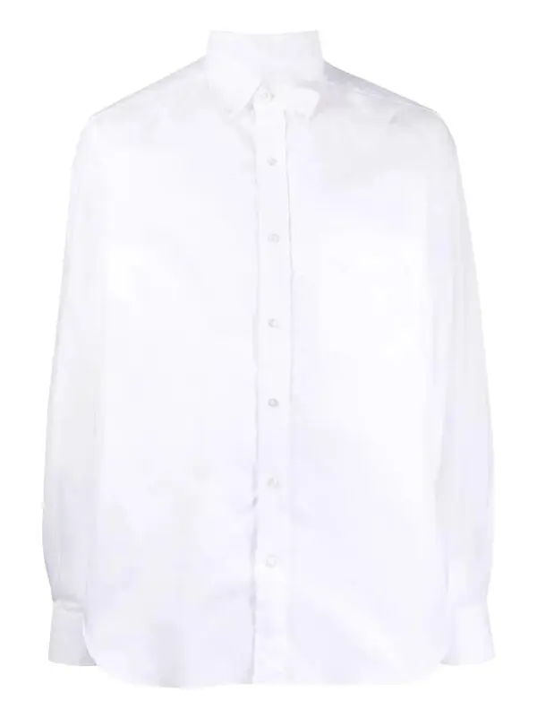 Luciano Barbera Button-down Cotton Shirt - White