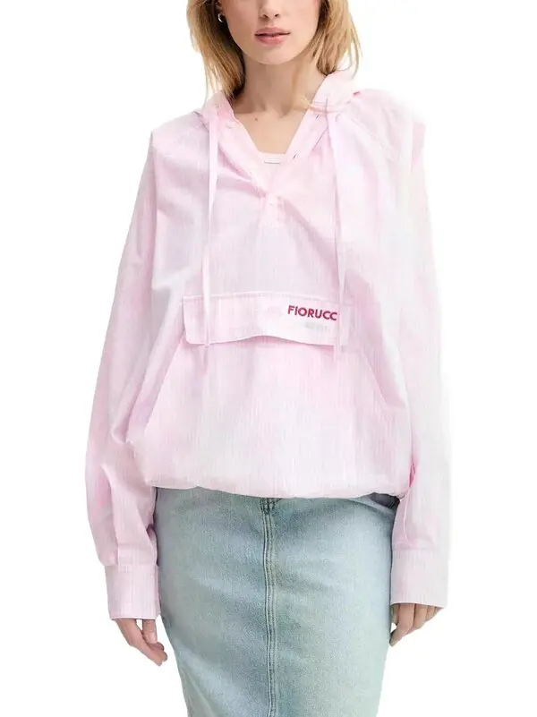 Fiorucci Gingham Hooded Top - Pink