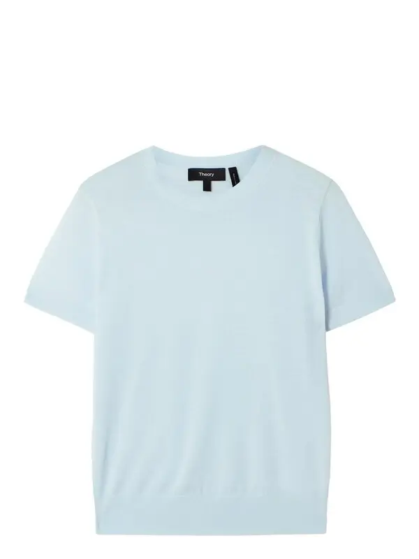 Theory Merino Wool T-shirt - Blue