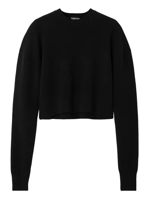 TOM FORD Wool-blend Slouchy Fit Sweater - Black