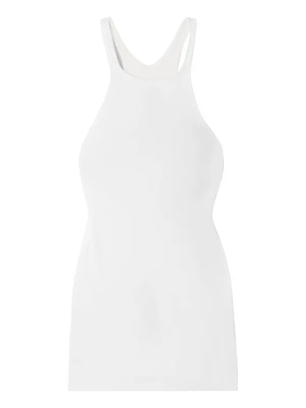 Rick Owens Cotton-jersey Racerback Tank - White