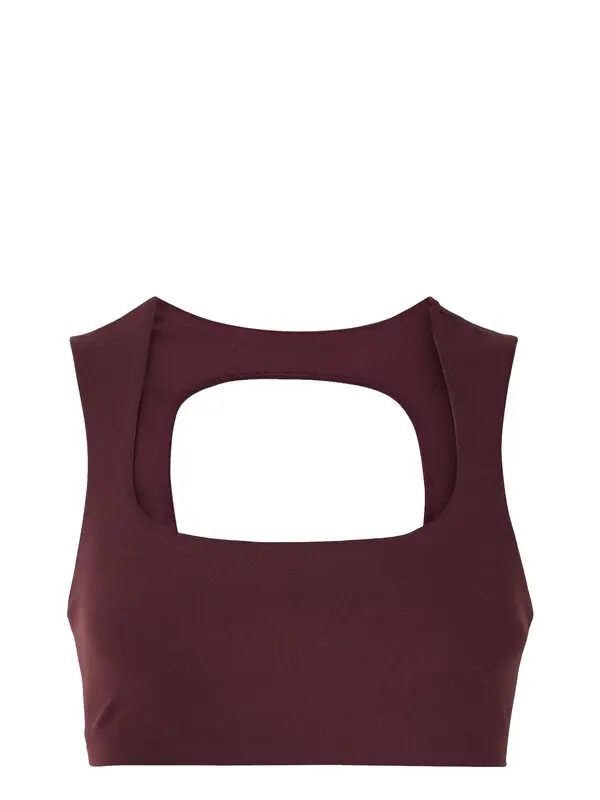 Nike Zenvy Cutout Dri-fit Infinasoft Sports Bra - Burgundy