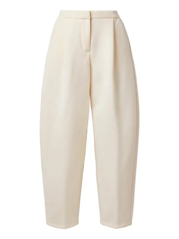 Nike Sportswear Pleated Modal-blend Jersey Barrel-leg Pants - Cream