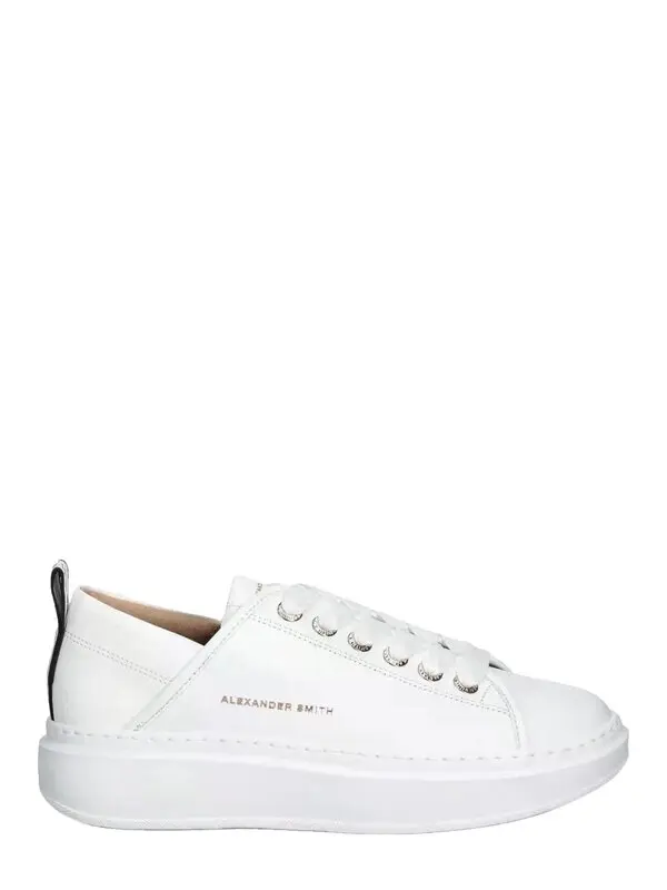 ALEXANDER SMITH Lace-up Platform Sneakers - White