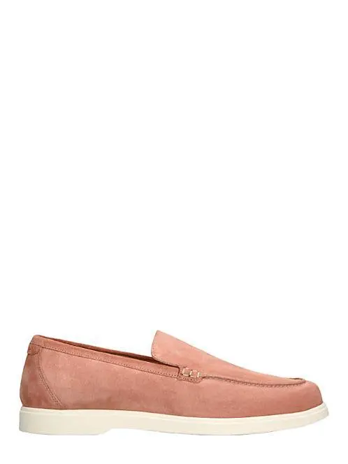 LOAKE Tuscany Suede Loafers - Pink