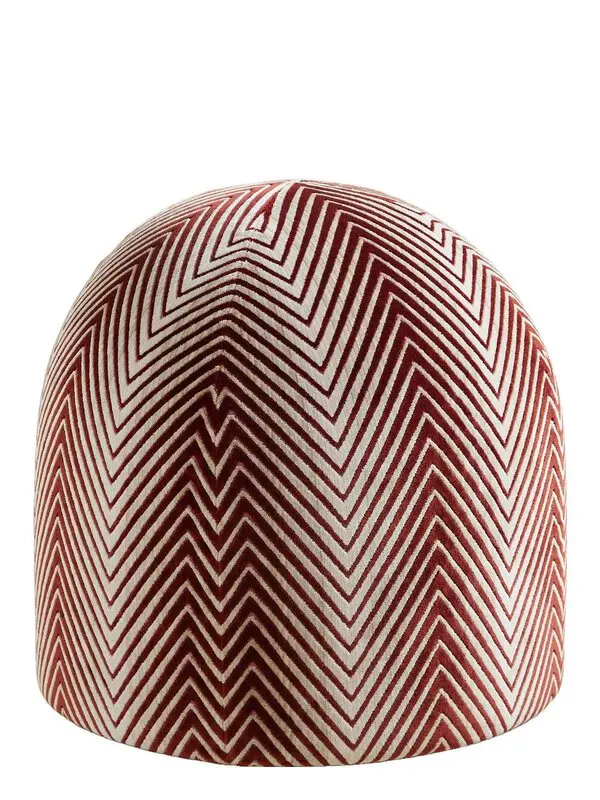 Missoni Ziggy Striped Velvet Pouf - Multi
