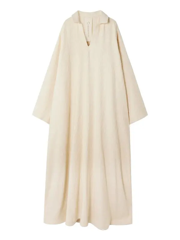 MARRAKSHI LIFE Cotton Flamme Kaftan - Off-white