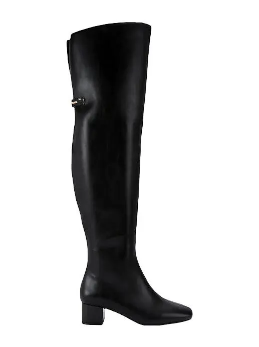 Carvela Cleo Faux-leather Over-the-knee Boots - Black