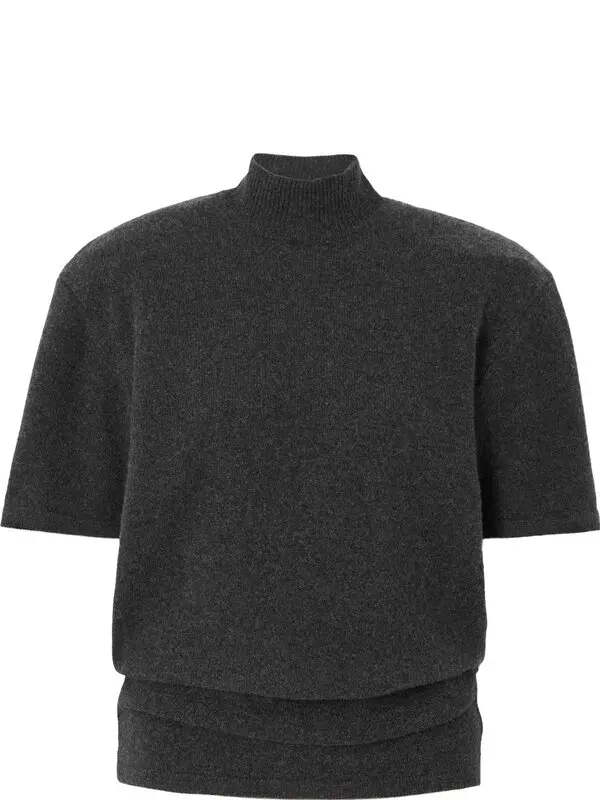Jacquemus Castagna Wool And Cashmere-blend Turtleneck Sweater - Gray