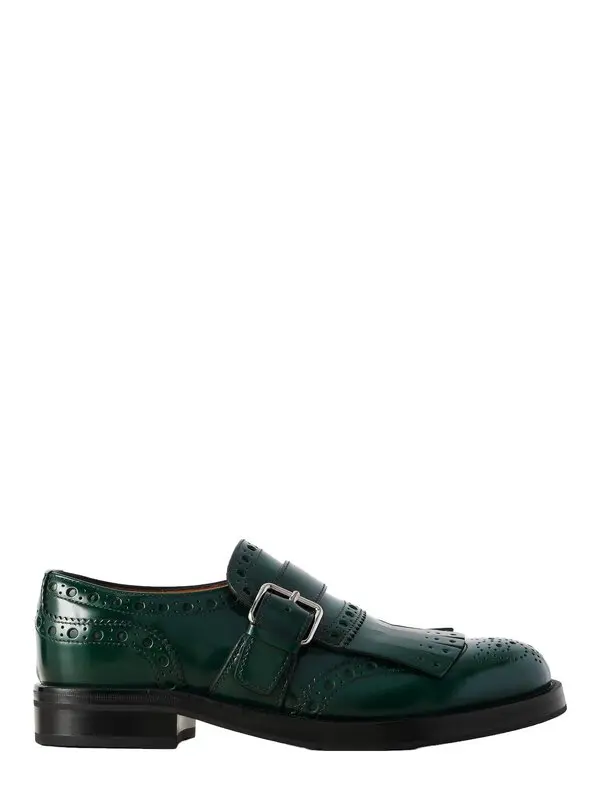 Church's Phillis Fringed Polished Leather Brogues - Green
