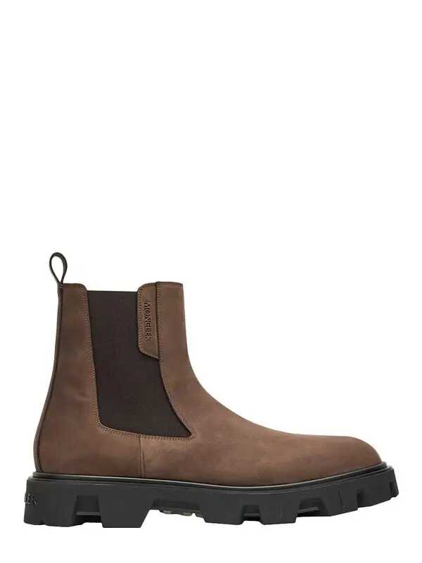 Moncler Peak City Nubuck Chelsea Boots - Brown