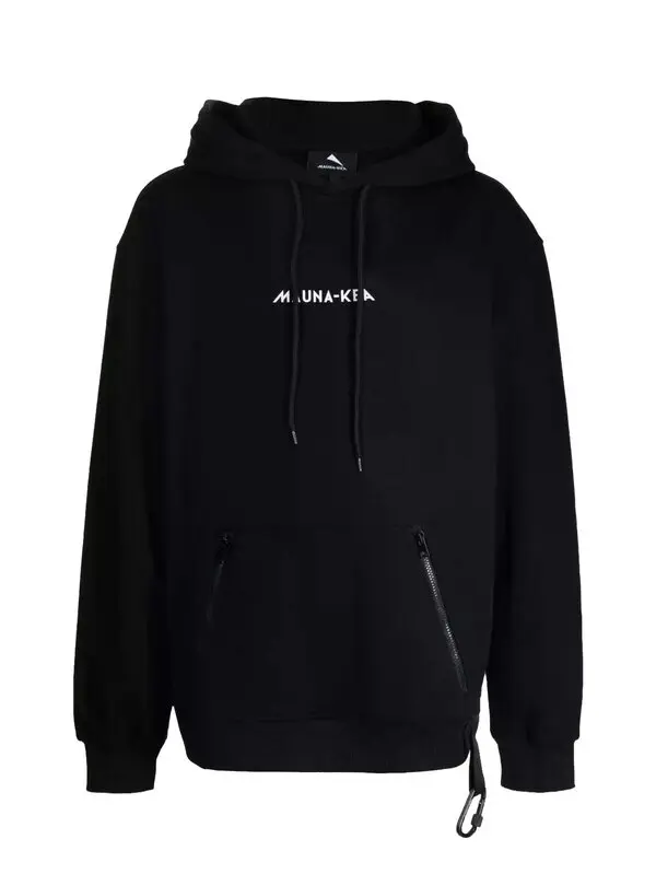 MAUNA KEA Logo-print Cotton Hoodie - Black