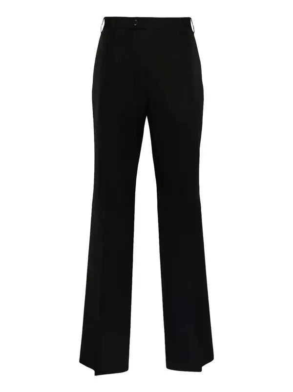 Off-White Straight-leg Wool Trousers - Black