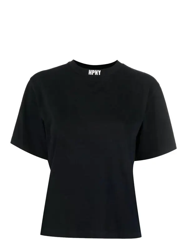 Heron Preston Logo-embroidered Organic Cotton T-shirt - Black